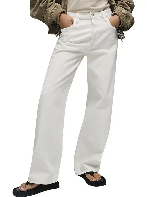 AGOLDE 90's Mid-rise Jeans - Bone
