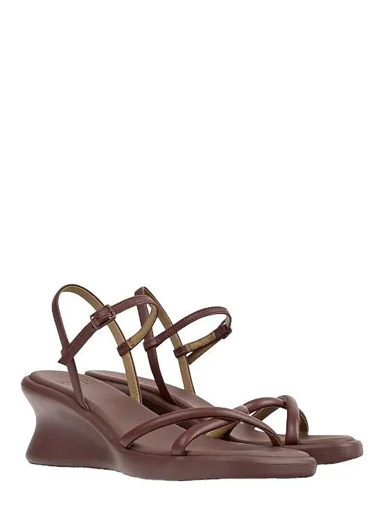 Camper Louise Leather Sandal - Burgundy