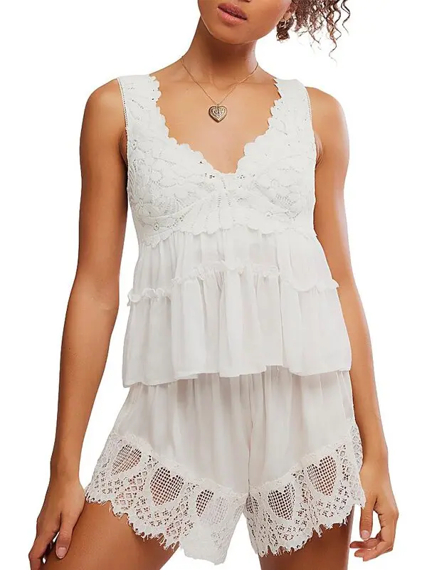 Free People Petal Party Shapeless Camisole - Tofu