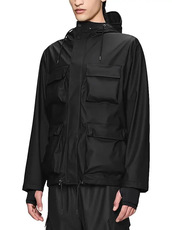 Rains Pocket Jacket W3 - Black