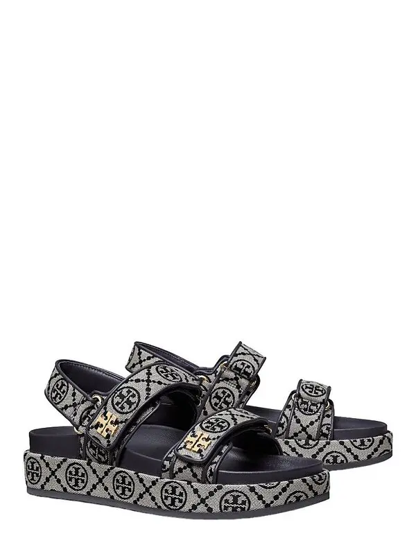 Tory Burch T Monogram Kira Sport Sandals - Perfect Navy