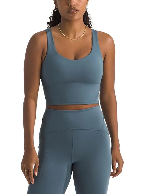 The North Face Jaida Longline Sports Bra - Granite Gray