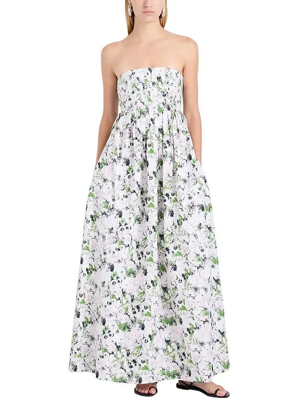 Proenza Schouler White Label Virella Strapless Maxi Dress - Orchid Multi
