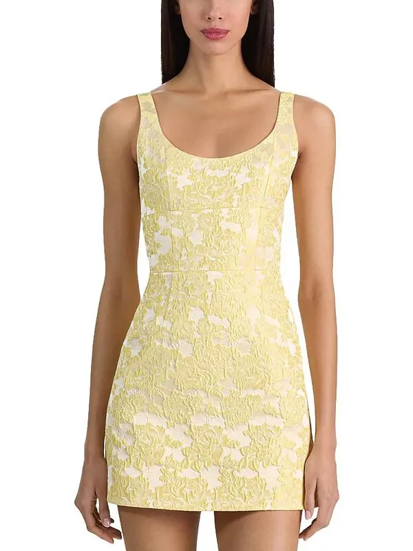 Alice + Olivia Charlotte Mini Dress - Butter