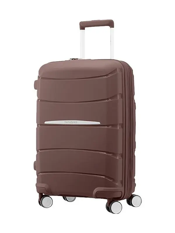 SAMSONITE Outline Pro Carry-on Spinner Suitcase - Cocoa Chocolate Mauve