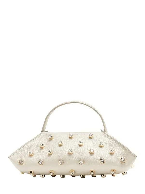 Altuzarra Mini Crystal Embellished Handbag - Ivory/crystal