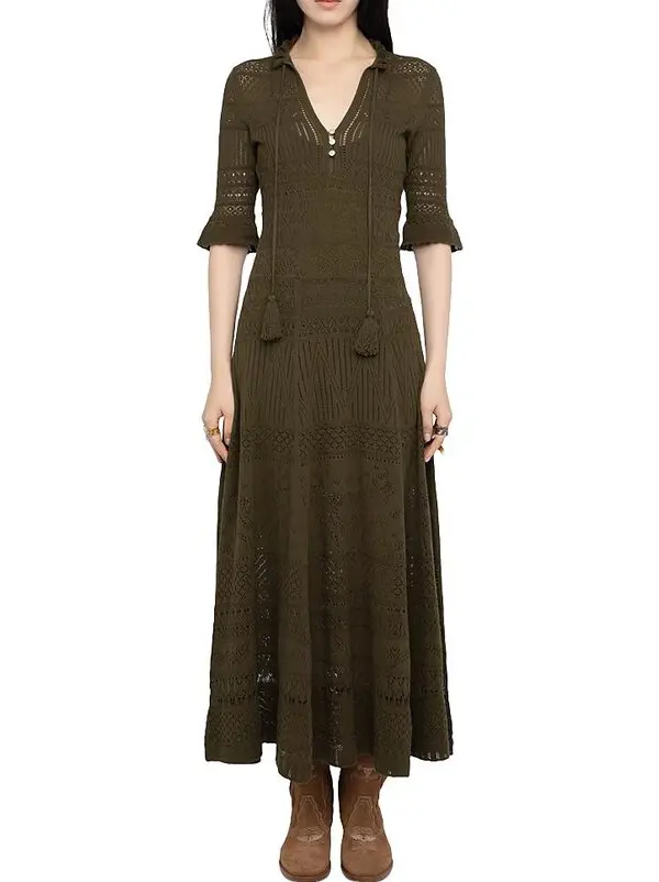 Zadig&Voltaire Memphis Maxi Dress - Tilleul