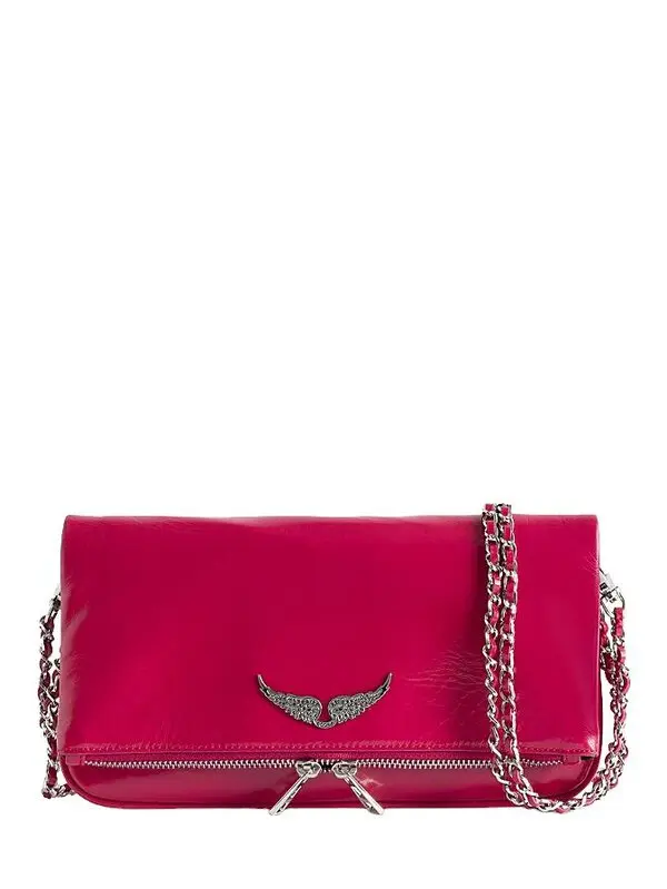Zadig&Voltaire Rock Vintage Patent Leather Clutch - Podium