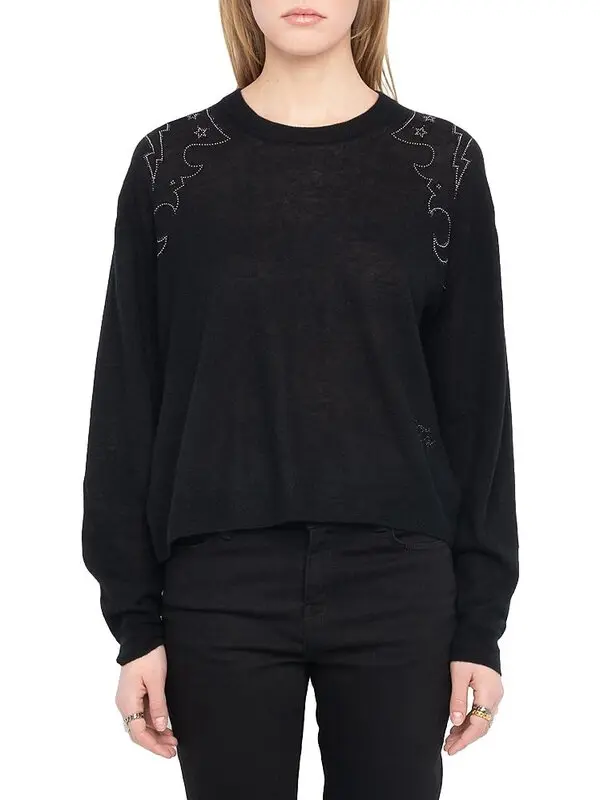 Zadig&Voltaire Swapy Cashmere Sweater - Black