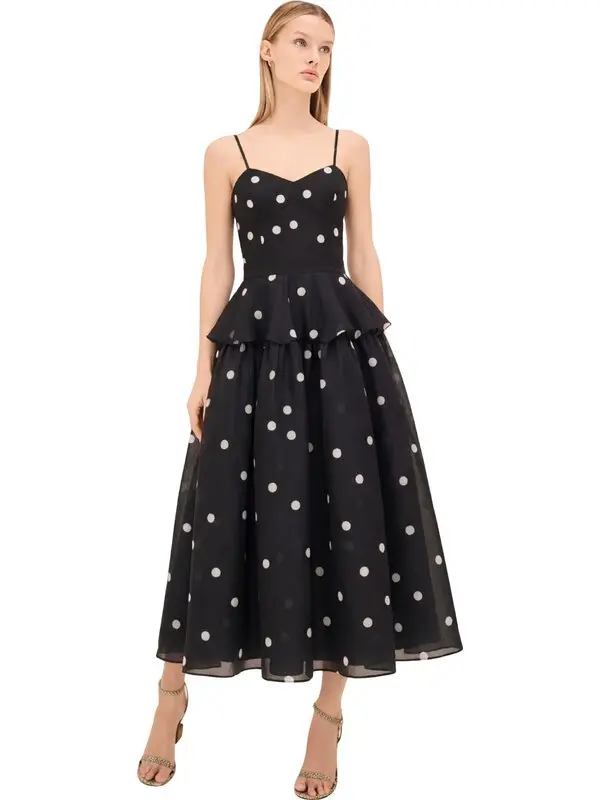 Alexis Parma Midi Dress - Black/white