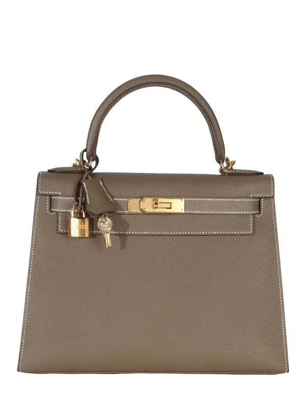 Hermès Etoupe Epsom Sellier Kelly 28 Ghw - Gray