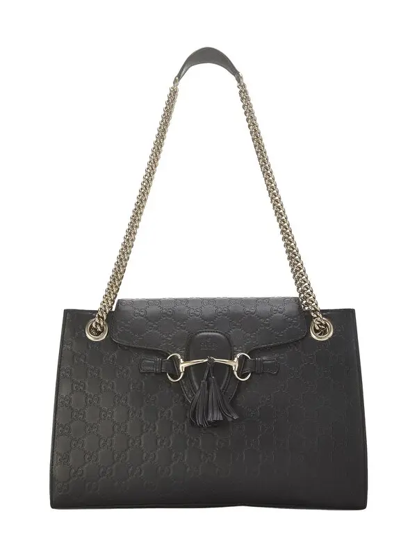 Gucci Emily Chain Shoulder Bag - Black