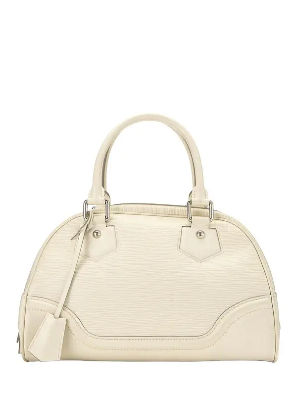 LOUIS VUITTON Epi Bowling Montaigne - White