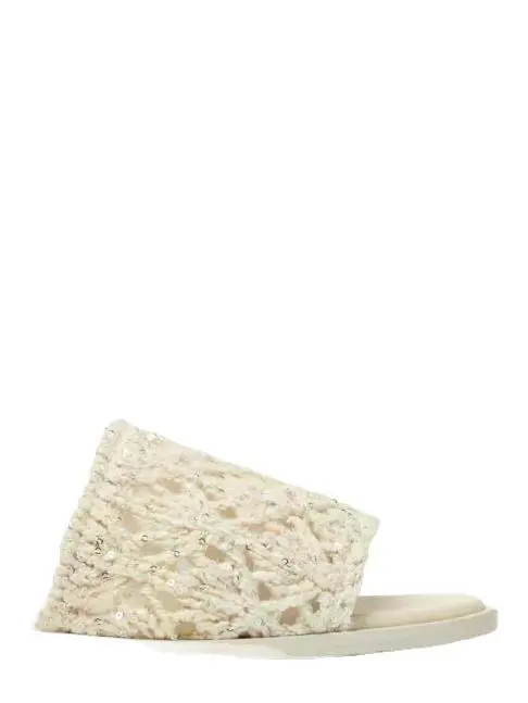 Fabiana Filippi Openwork Flat Sandals - Neutrals