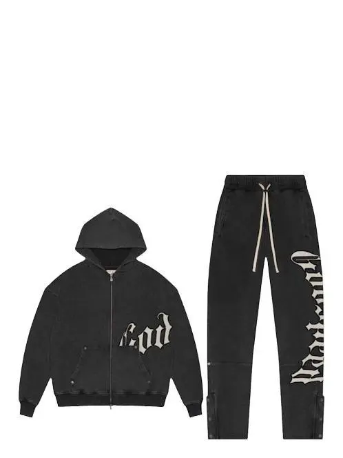 GODSPEED Og Logo V2 Sweatsuit - Black Wash