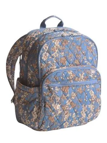 VERA BRADLEY Large Bancroft Performance Twill Backpack - Larkspur Delphinium