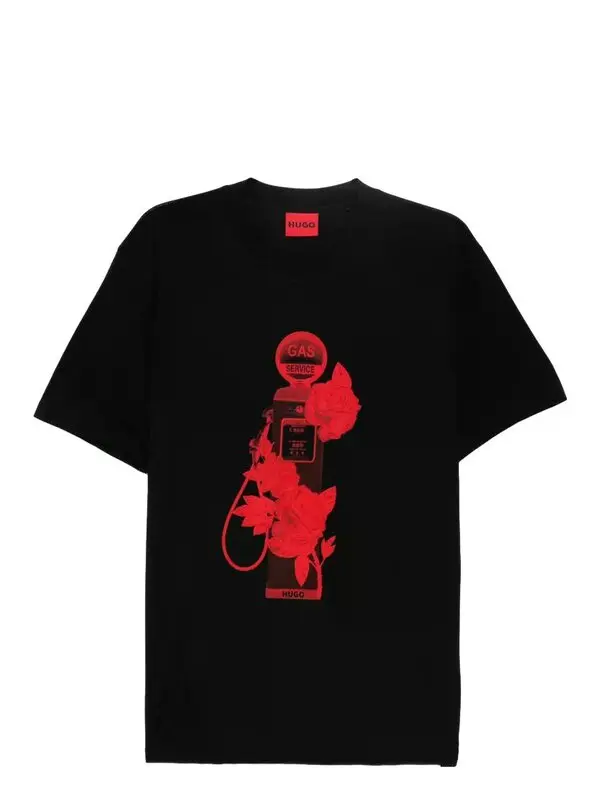 Hugo Dikerd Graphic T-shirt - Black