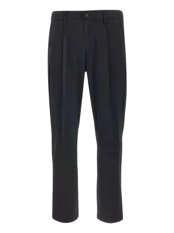 DEVORE INCIPIT Regular Fit Trousers With Elasticated Waistband - Blue