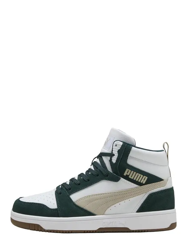 PUMA Rebound V6 Suede Mid-top Sneakers - White