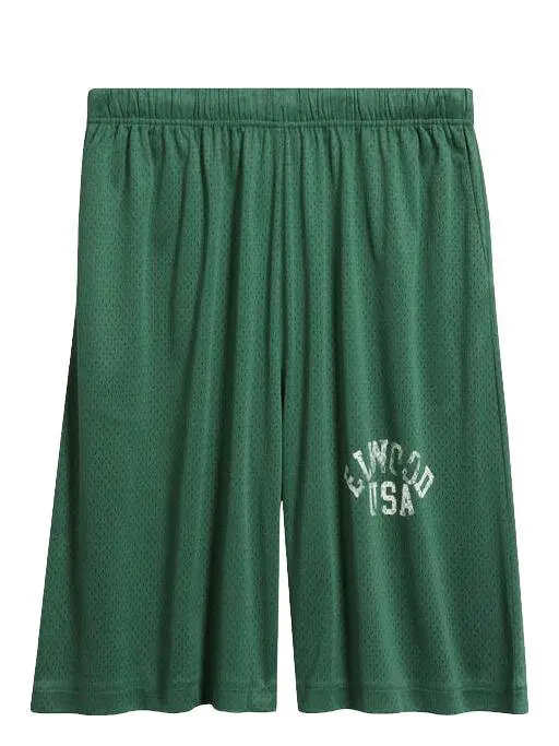 ELWOOD Canopy Mesh Basketball Shorts - Pine