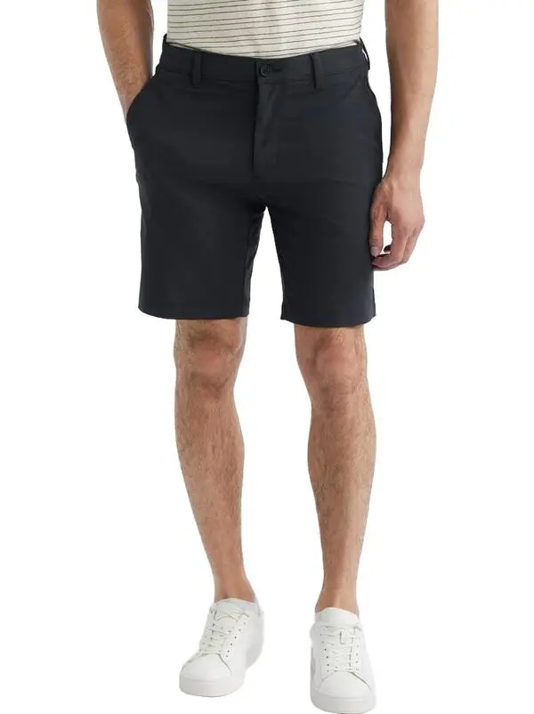 Tommy Bahama Flat-front 9" Shorts - Jet Black