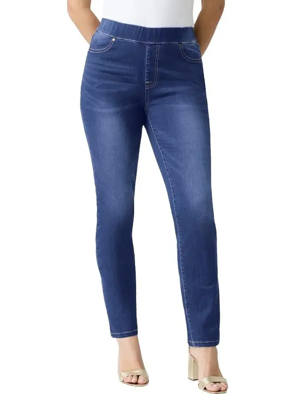 ROAMAN'S Straight Leg Stretch Jean - Dark Wash
