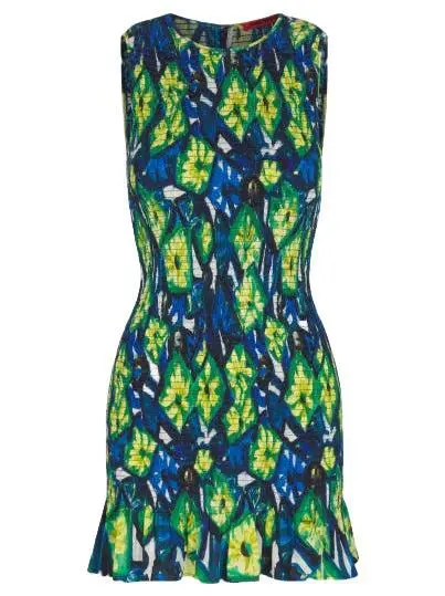 SIMONMILLER Belle Smocked Mini Dress - Abstract Floral