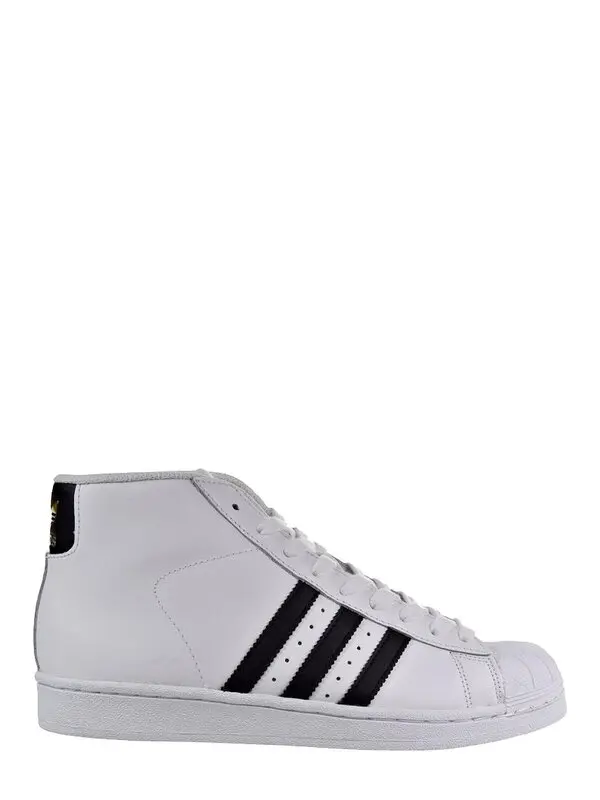 Adidas Pro Model High-top Sneakers - Core White/core Black/gold Metallic