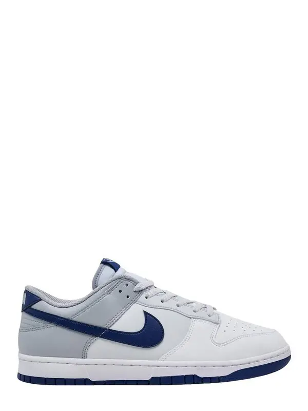 Nike Dunk Low Retro Sneakers - White/deep Royal/pure Platinum