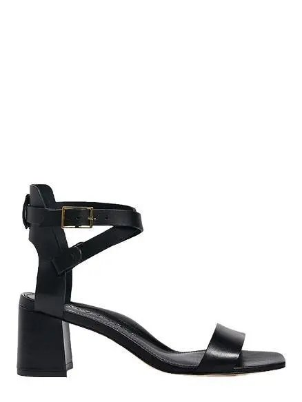 Marion Parke Brett Block Heel Sandal - Black