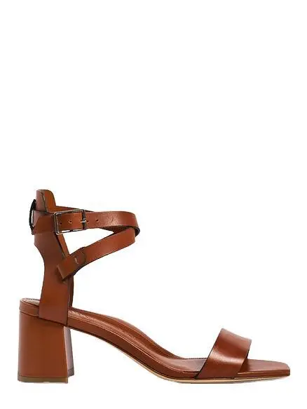 Marion Parke Brett Block Heel Sandal - Natural