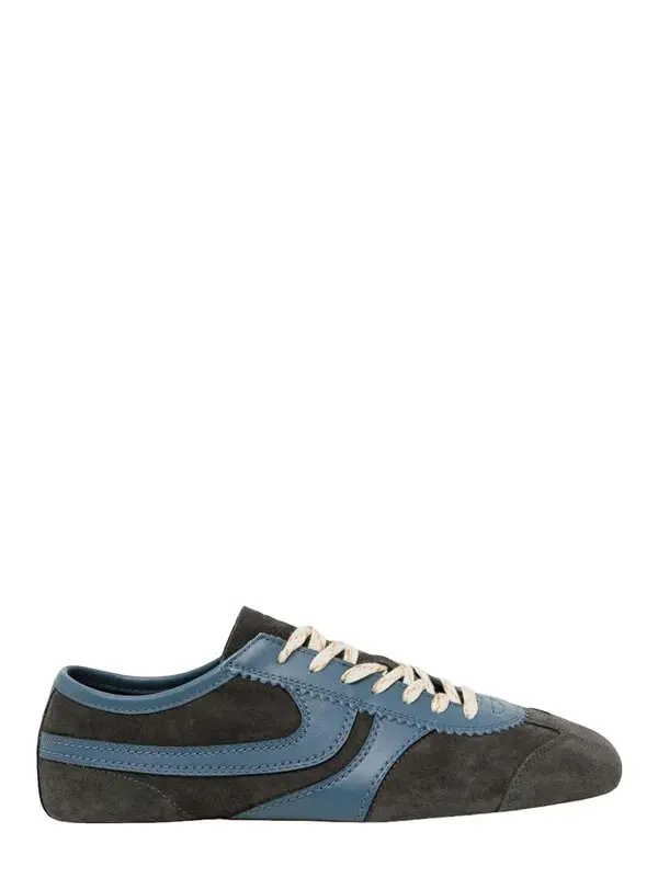 Dries Van Noten Leather Snesker 'steel - Grey