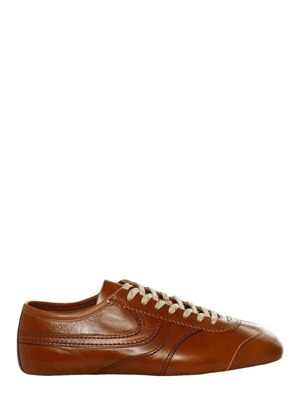 Dries Van Noten Calf Leather Sneakers - Brown