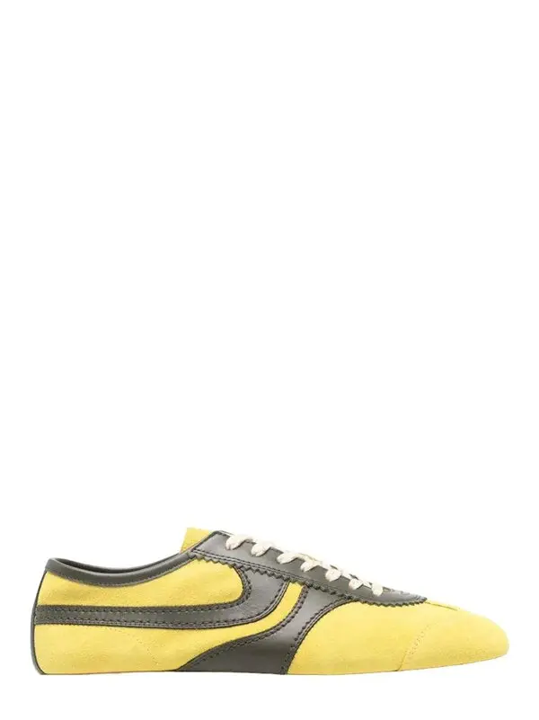 Dries Van Noten Leather Sneaker - Yellow