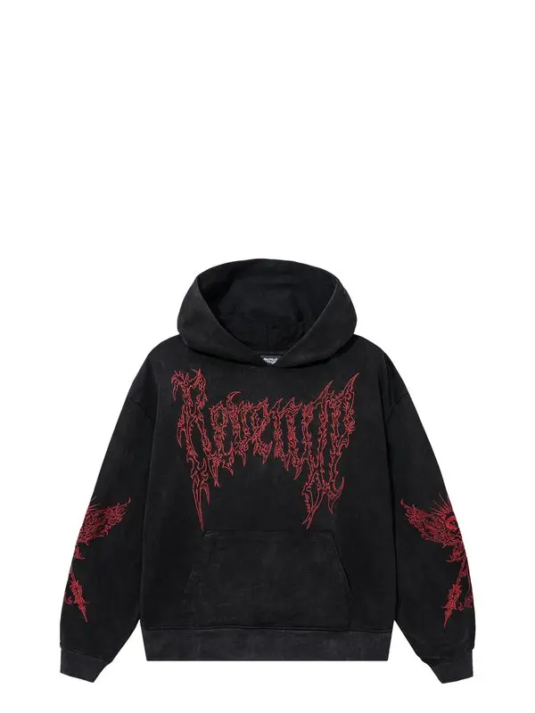 REVENGE Renaissance Embroidered Hoodie - Black
