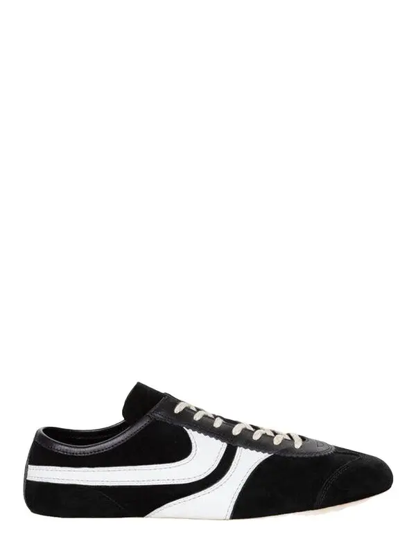 Dries Van Noten Leather Low-top Sneaker - Black