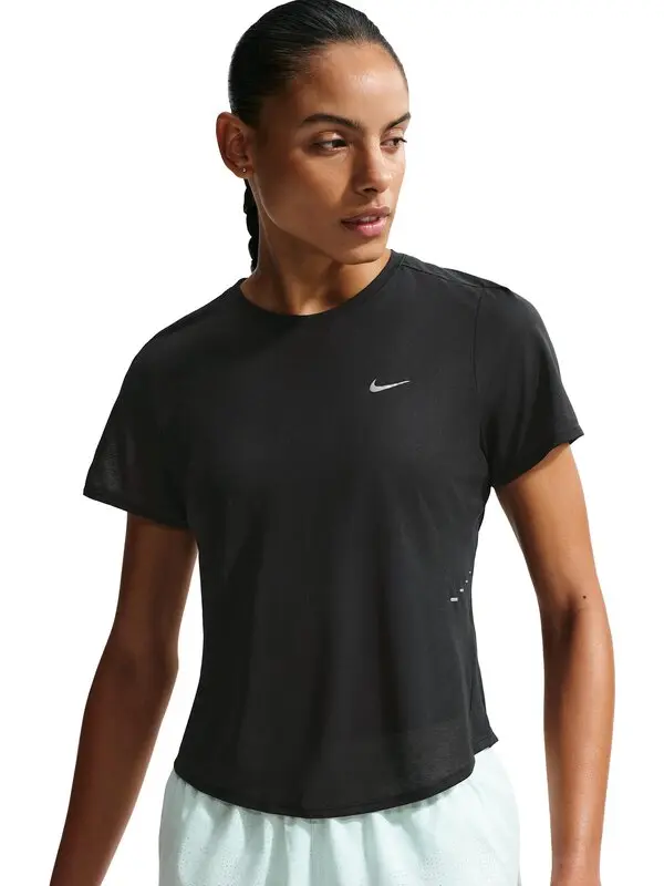 Nike Swift Breathe Dri-fit Short-sleeve Running Top - Black