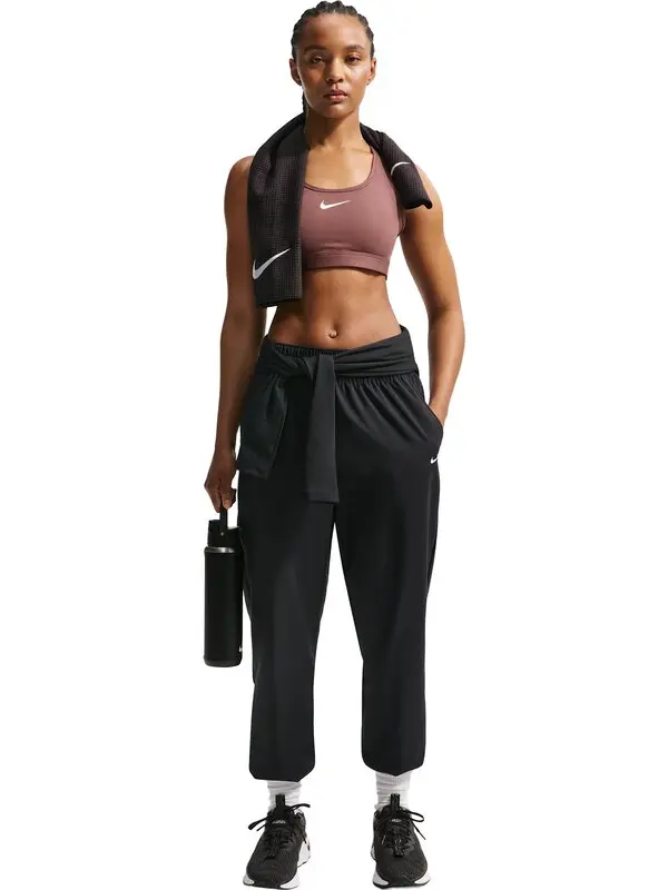 Nike Dri-fit High-waisted 7/8 Jogger Pants - Black