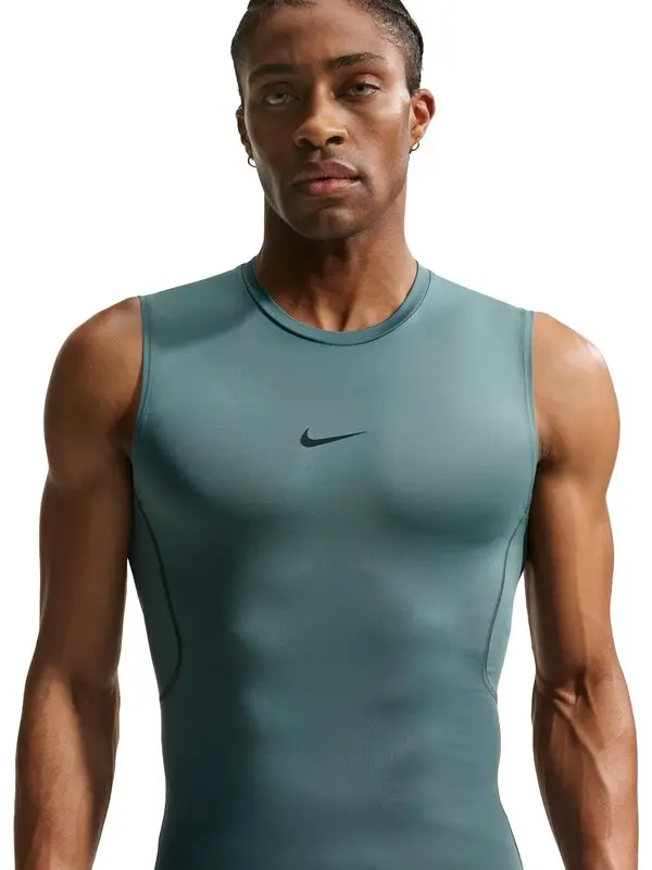 Nike Pro Dri-fit Tight Sleeveless Fitness Top - Grey