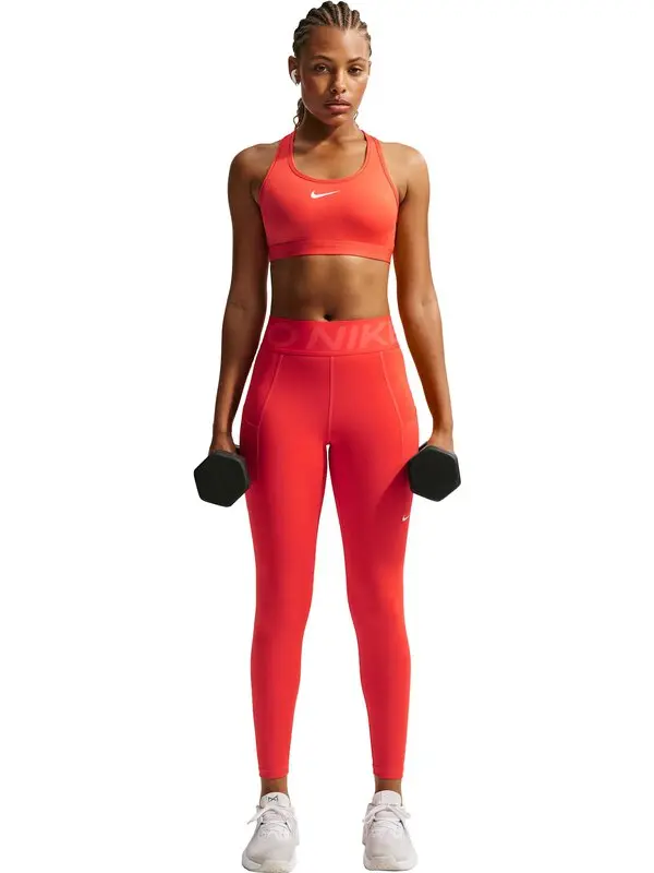 Nike Pro Sculpt High-waisted 7/8 Leggings With Pockets - Red