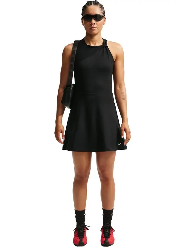 Nike Dri-fit Dress With Built-in Shorts - Black