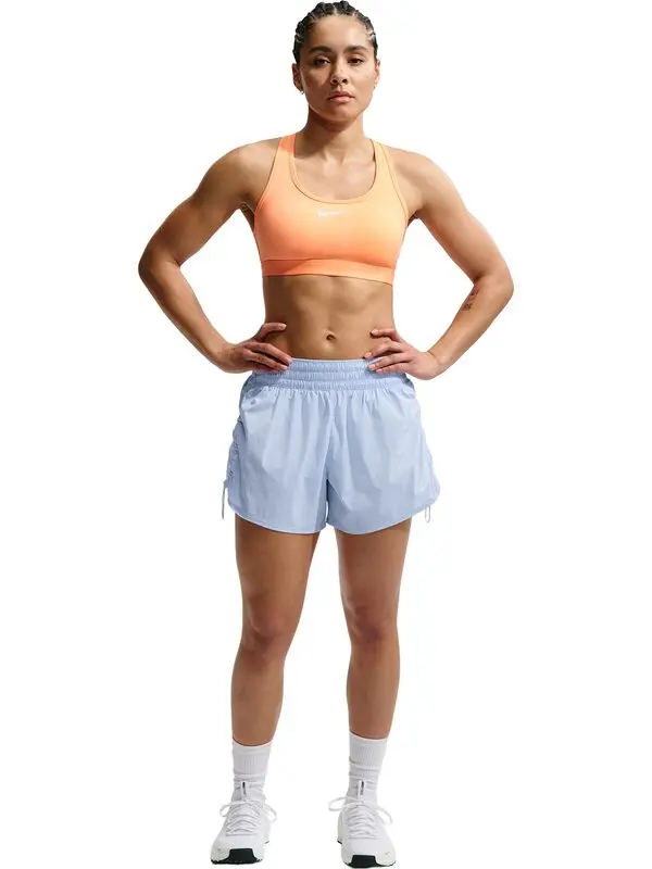 Nike One Dri-fit Brief-lined High-waisted 5" Shorts - Blue