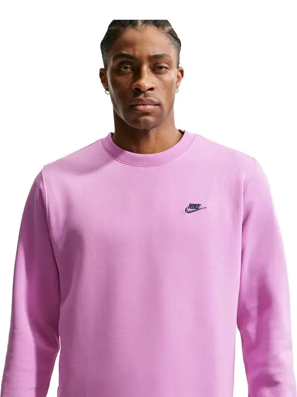 Nike Club Fleece Crew - Purple