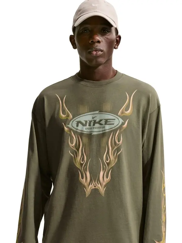Nike Sportswear Long-sleeve Max90 Top - Green