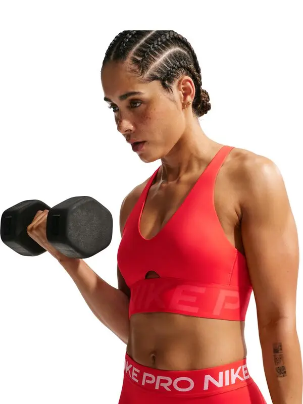Nike Pro Sculpt Medium-support Padded Sports Bra - Red