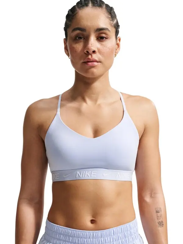 Nike Indy Light Support Padded Adjustable Sports Bra - Blue