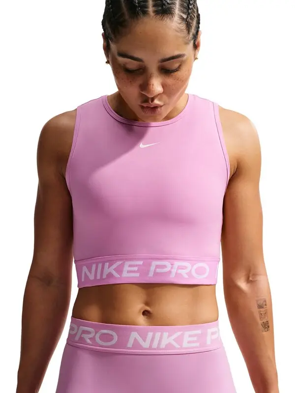 Nike Pro Dri-fit Cropped Tank Top - Purple
