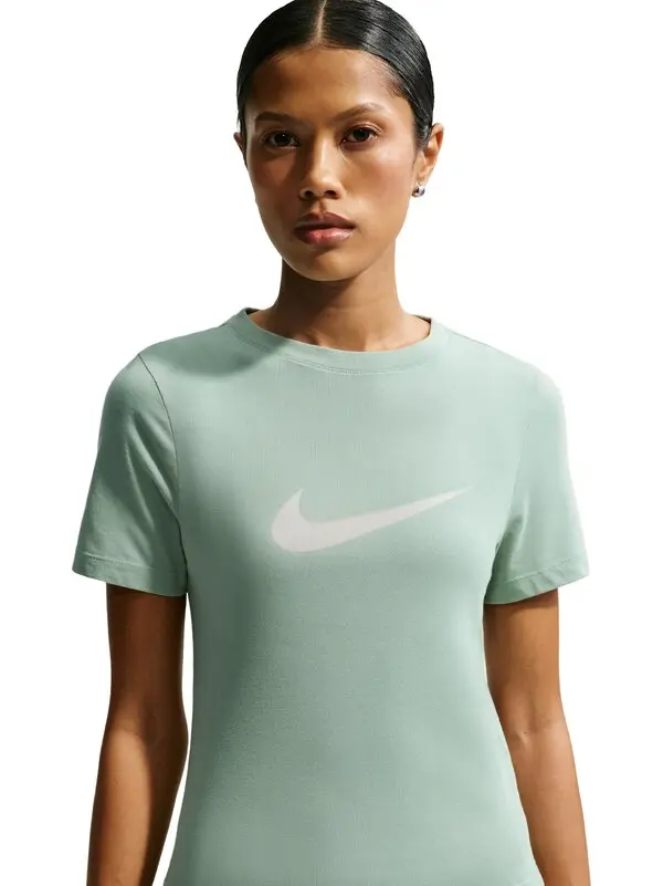 Nike Sportswear Slim Short-sleeve Burnout Logo Top - Green
