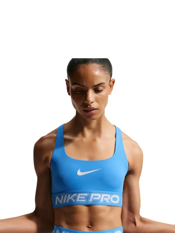 Nike Pro Light-support Non-padded Sports Bra - Blue