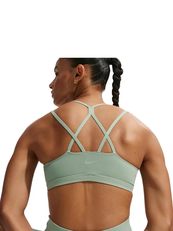 Nike Zenvy Strappy Light-support Padded Sports Bra - Green